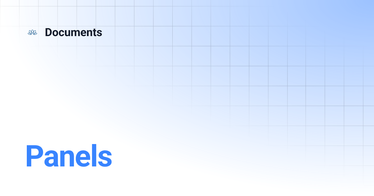 Panels | Documents